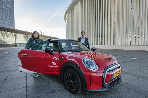 2 FLEX Charity Cars Collecting Funds for Fondation EME